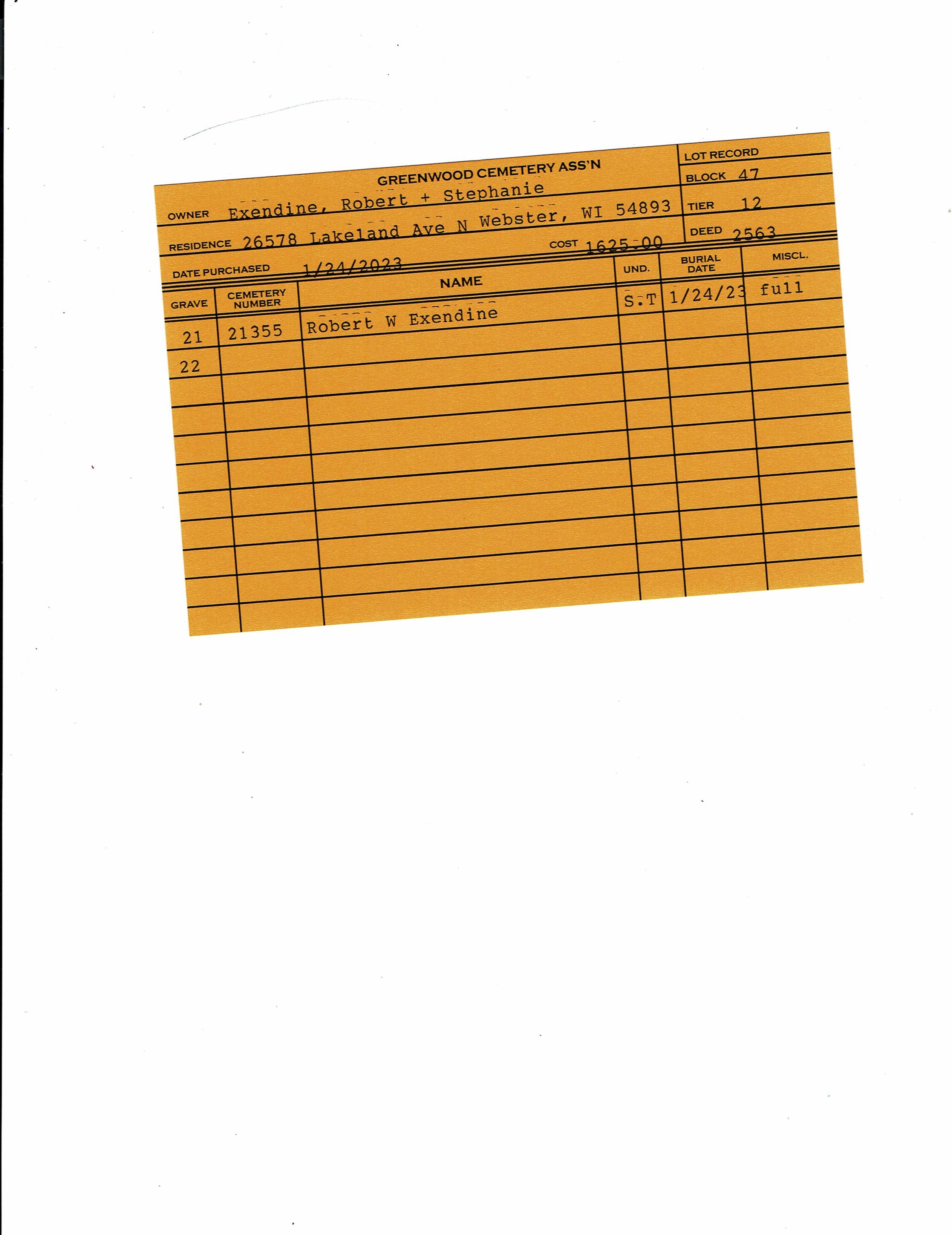 Greenwood Cemetery Association